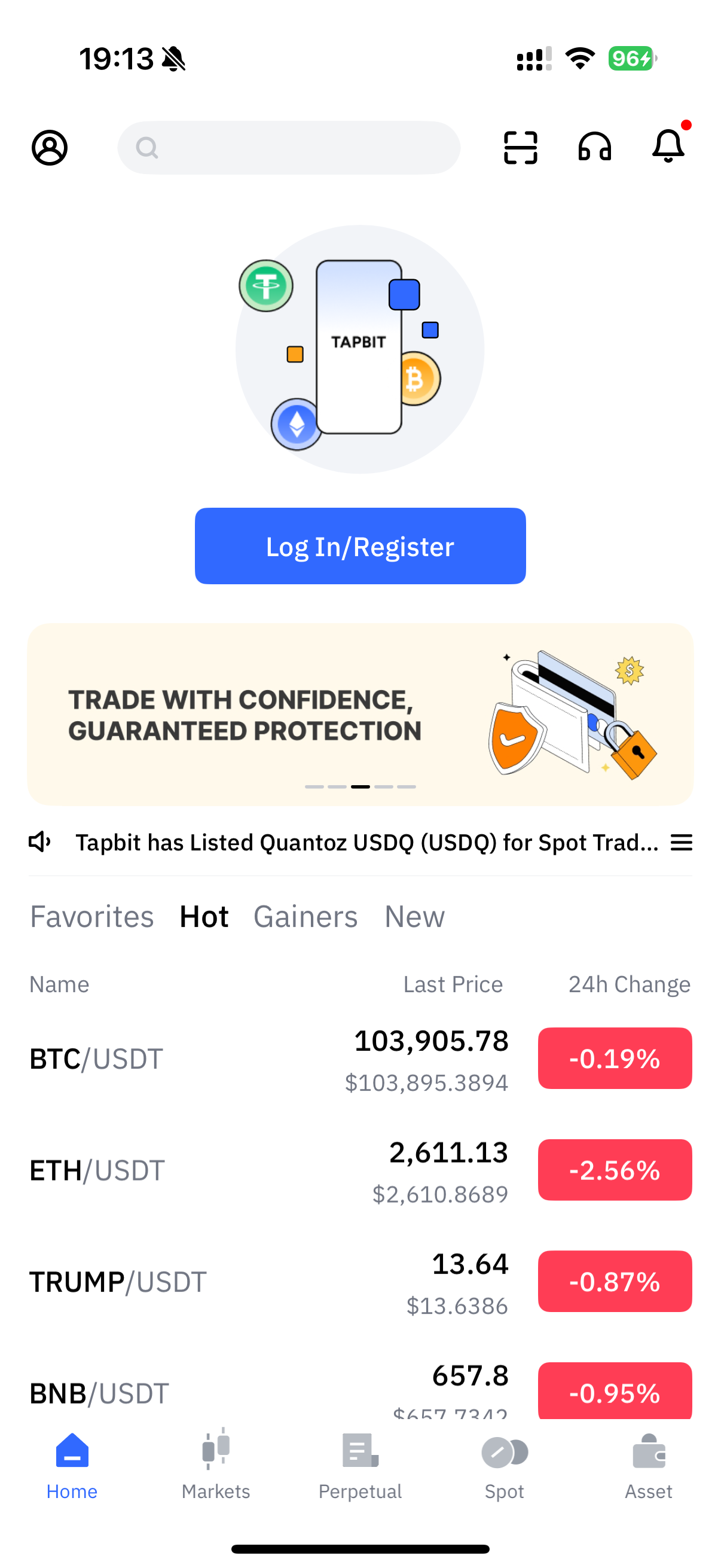 Comment s'inscrire ? – Tapbit Exchange
