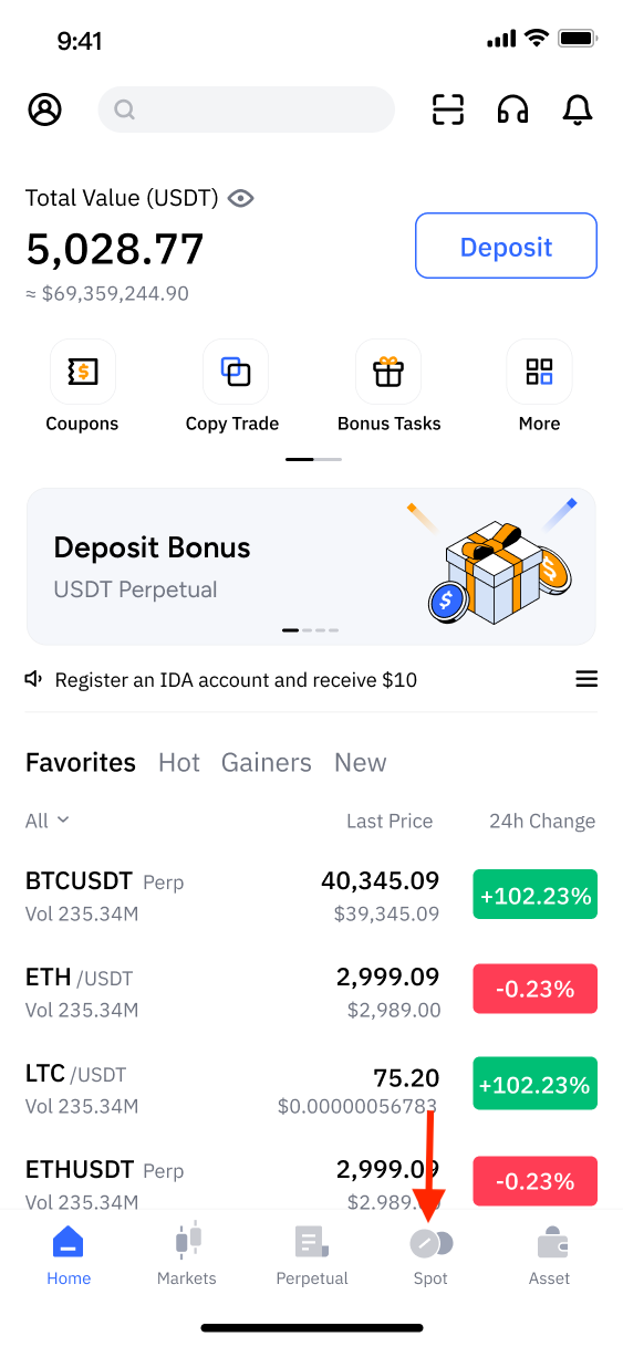 How to Trade Spot? – Tapbit Exchange