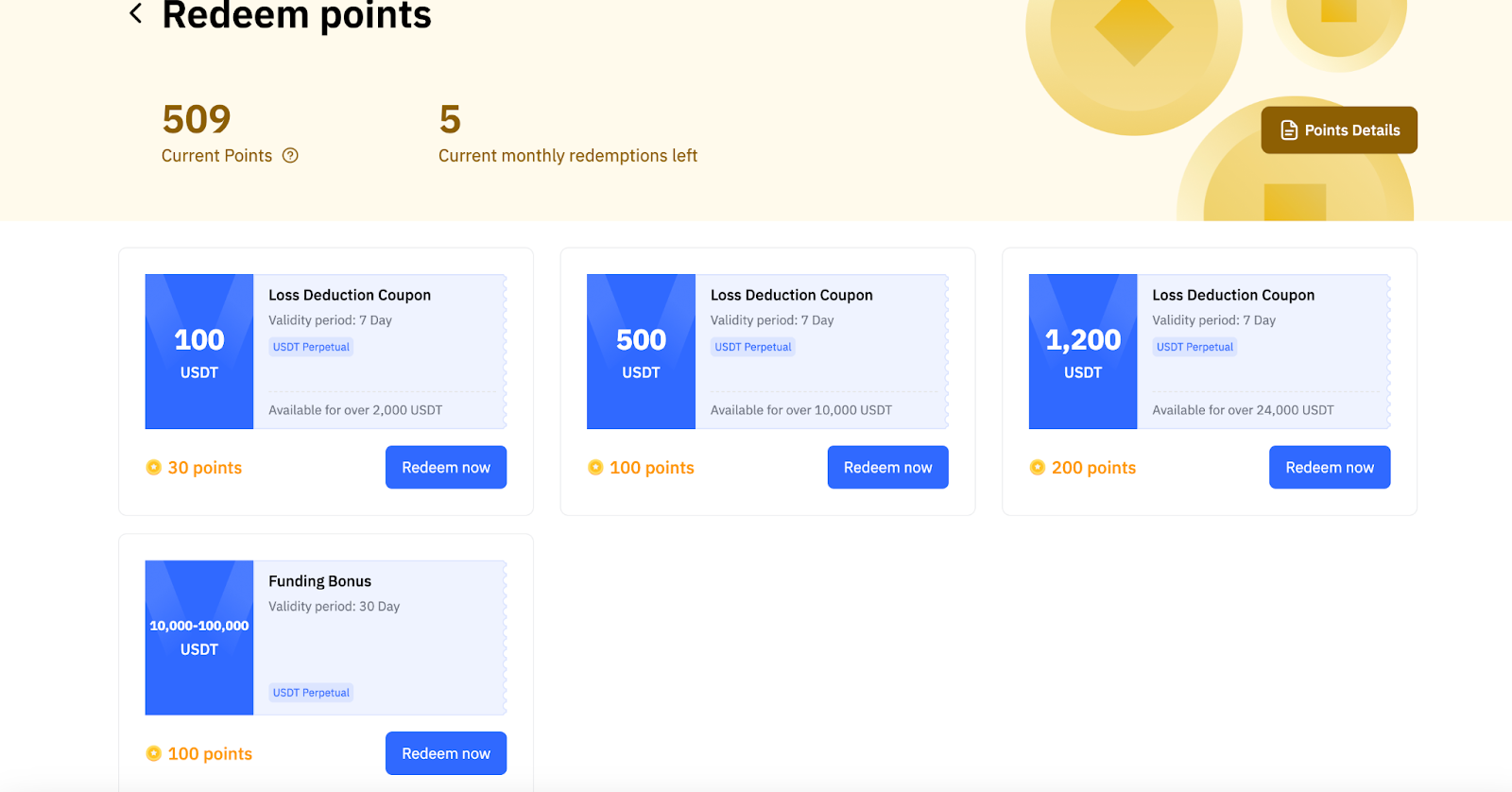 Guideline of VIP Loyalty Points Redemption for Funding Bonus – Tapbit ...