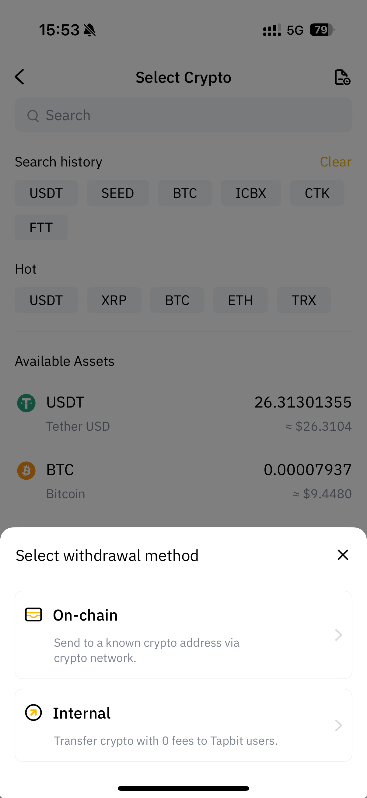 How to Deposit & Withdraw (App version)? – Tapbit Exchange